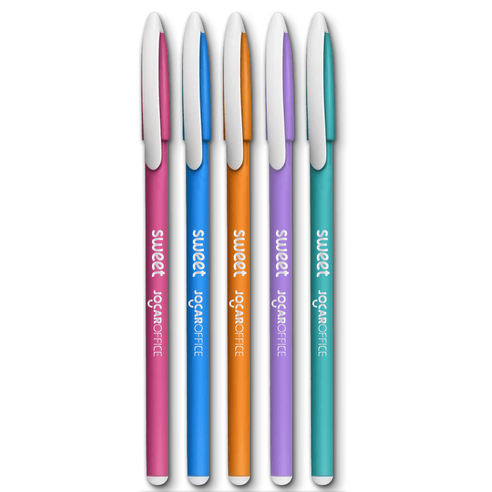 Caneta Esf. Perfumada Sweet Ponta 0.7 - Pote C/ 50 Und Jocar Office